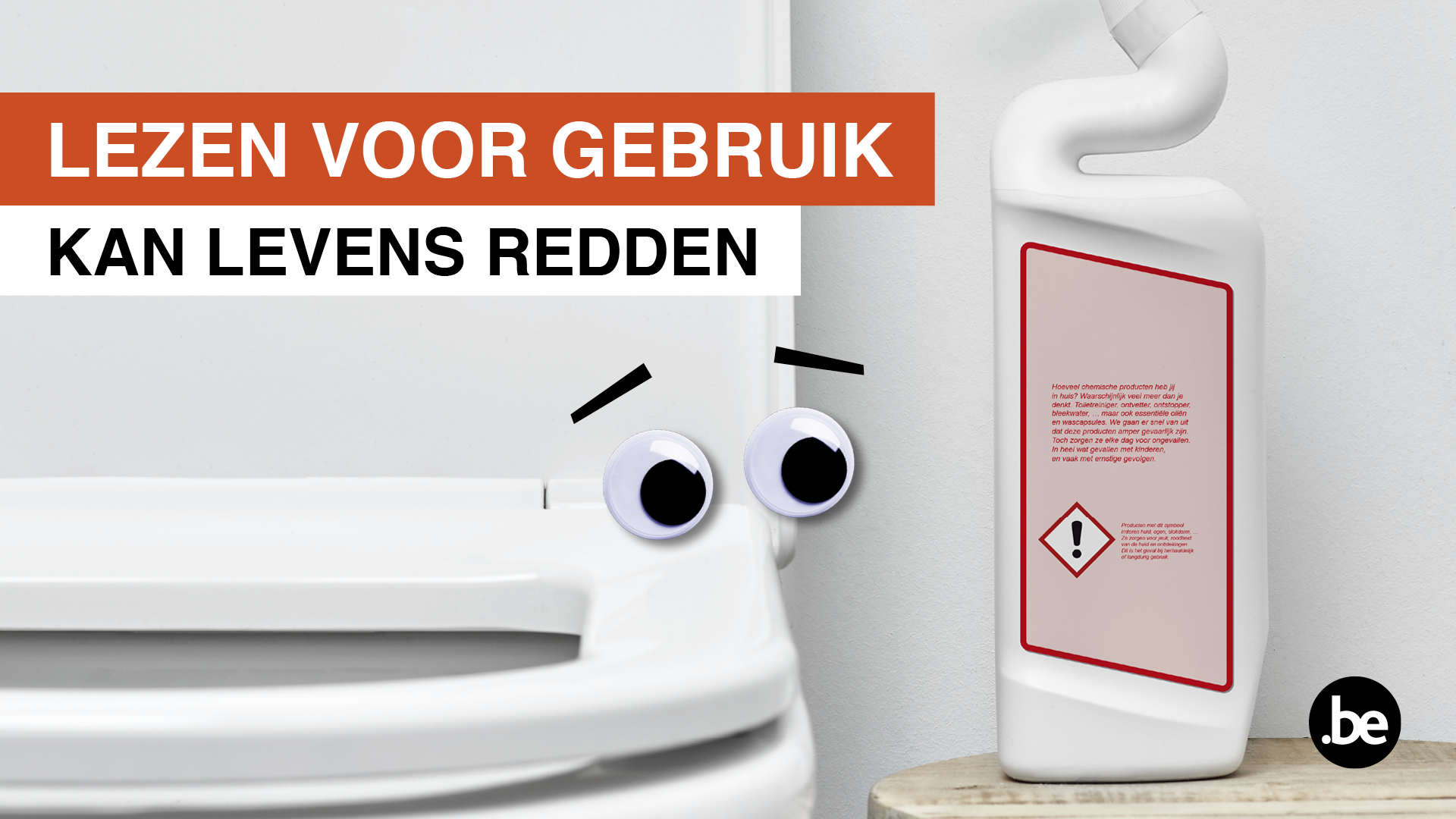 FOD Volksgezondheid en The Oval Office waarschuwen voor de gevaren van chemische huishoudproducten